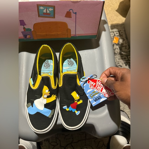 Vans | Shoes | Vans The Simpsons Homer And Bart Classic Slip On Skate ...